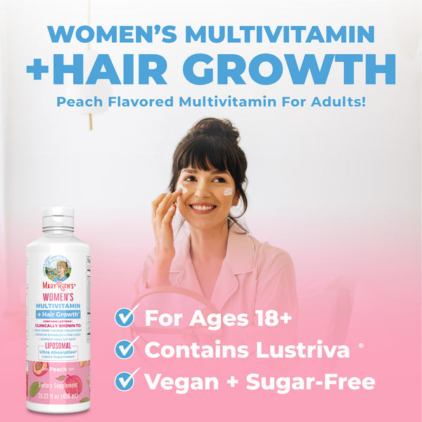 Women's Multivitamin + Lustriva Hair Growth Liposomal – MaryRuth Organics