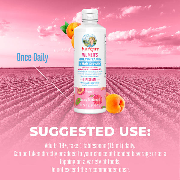 Women's Multivitamin + Lustriva Hair Growth Liposomal – MaryRuth Organics